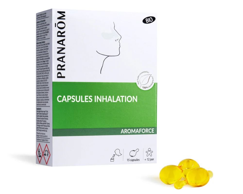Capsules Inhalation Aromaforce pour Dégager le Nez - 15 Capsules Bio
