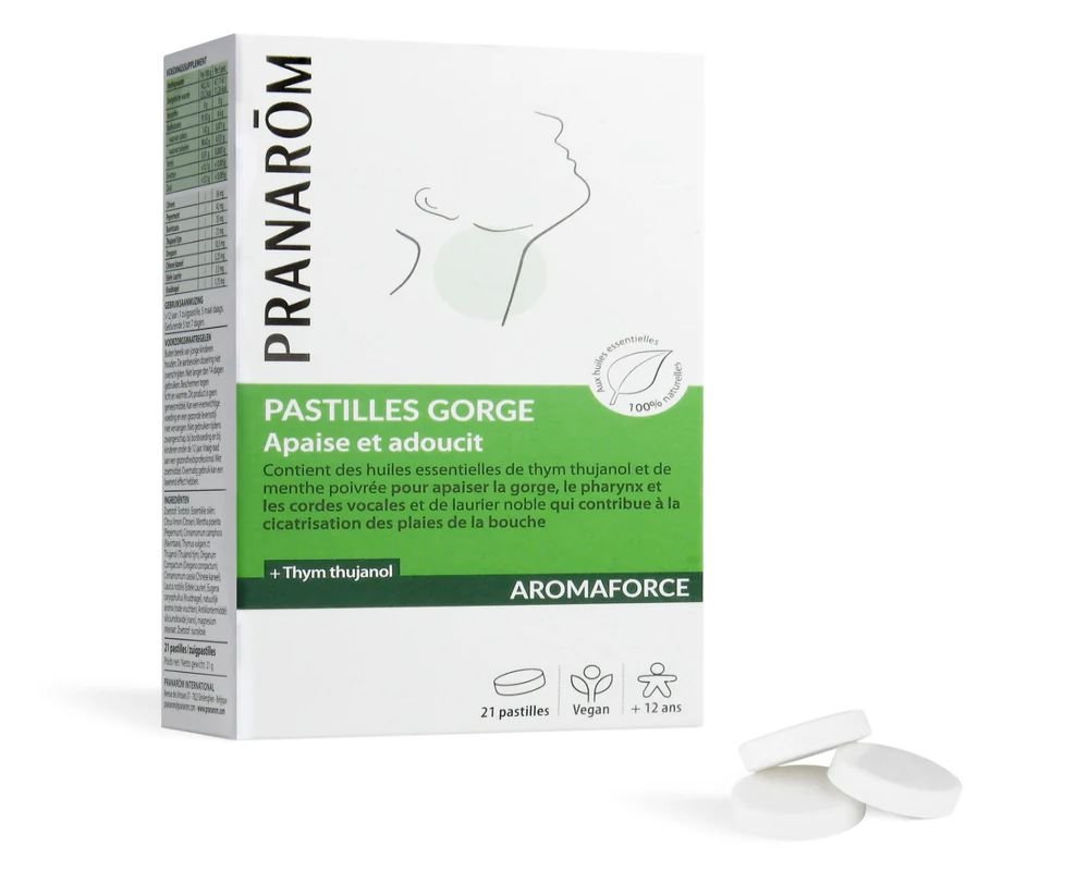 Pastilles Gorge au Thym Thujanol Aromaforce - Confort Respiratoire