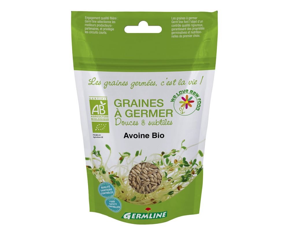 Graines à germer - Avoine - 200g - bio - Germline