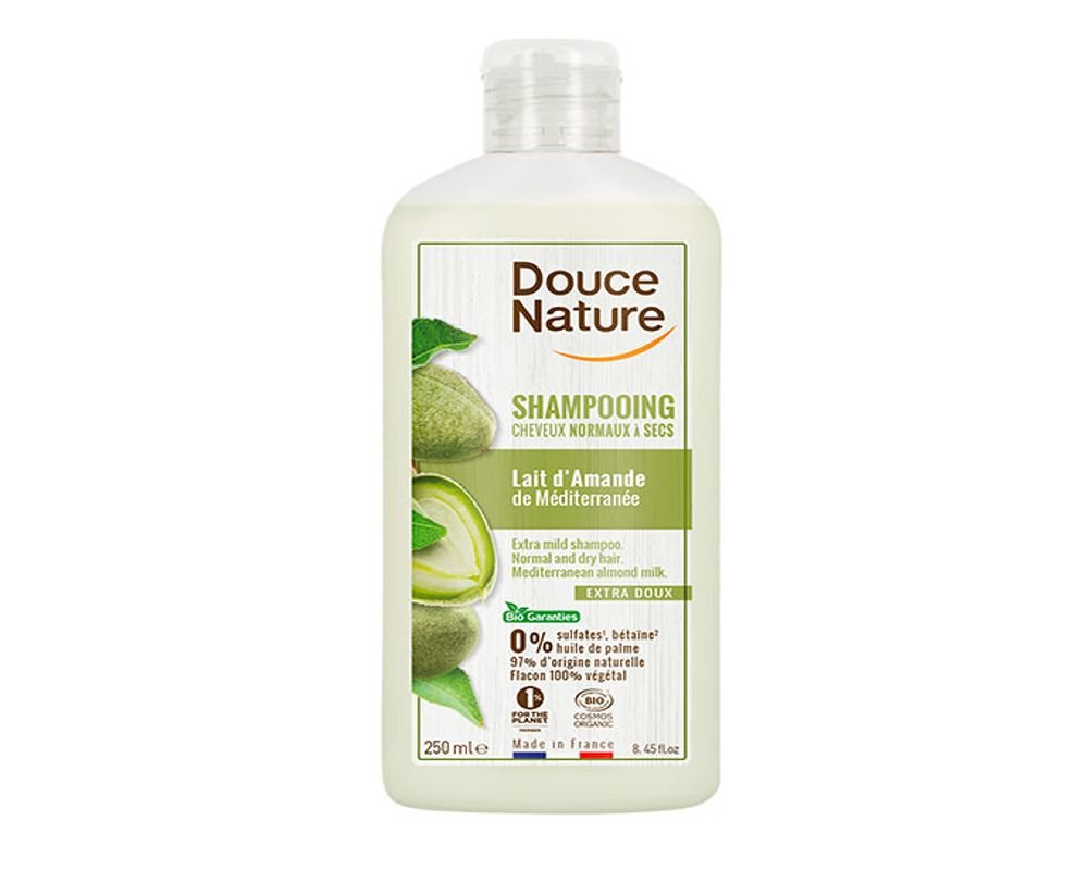 Shampooing doux lait d'Amande Bio - Flacon 250ml - Douce Nature