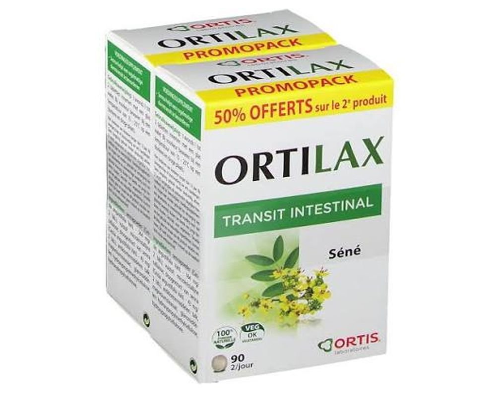Ortilax Transit intestinal - PROMOPACK 2 x 90 comprimés - Ortis