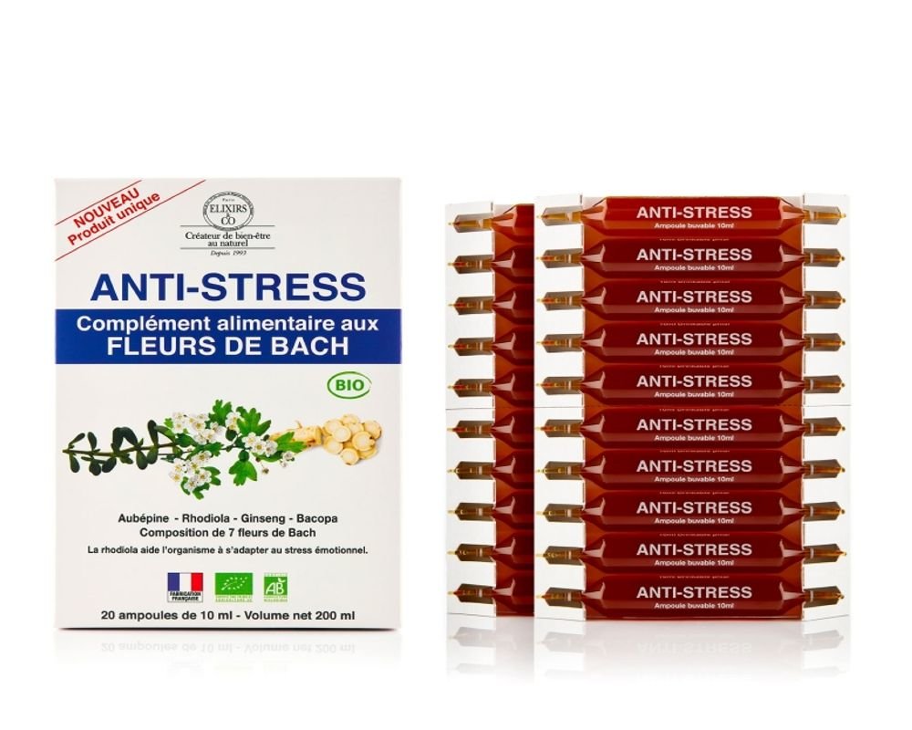 Anti-Stress - Bach plants and flowers - Elixirs & Co - Ampoules