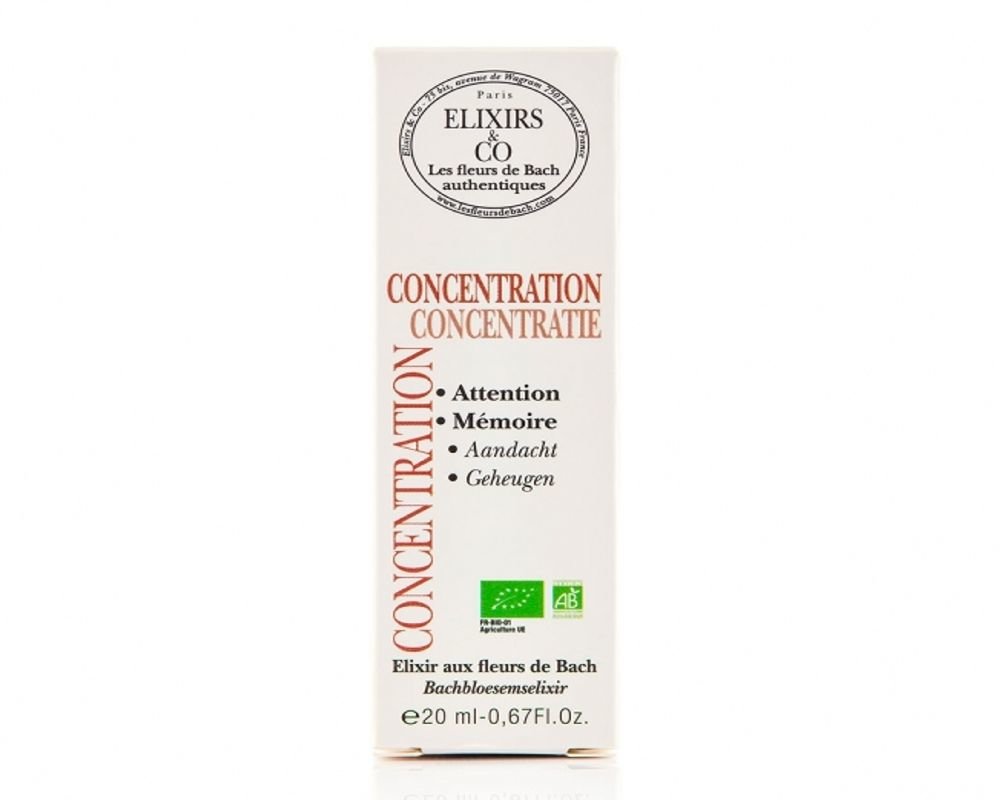 Elixir Concentration - Complexe Fleurs de Bach - Elixirs & Co - 20 ml