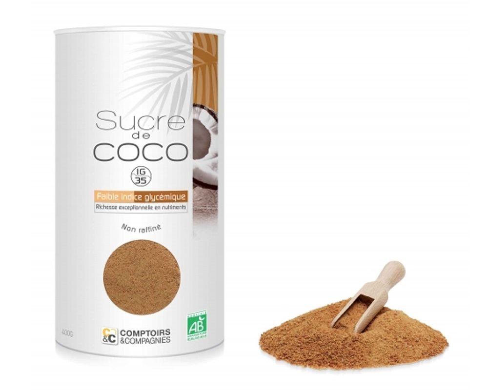 Sucre de coco bio - Comptoirs & Compagnies - 400 g