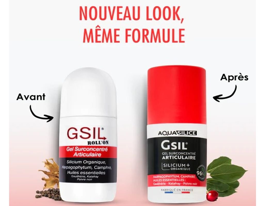 GSA Roll'on - Gel-concentrated Articular 40ml - Aquasilice Gels