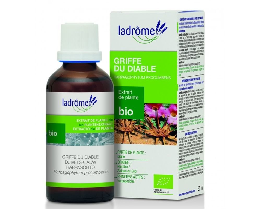 Griffe du diable (Harpagophytum): extrait de plante fraîche bio (50ml ...