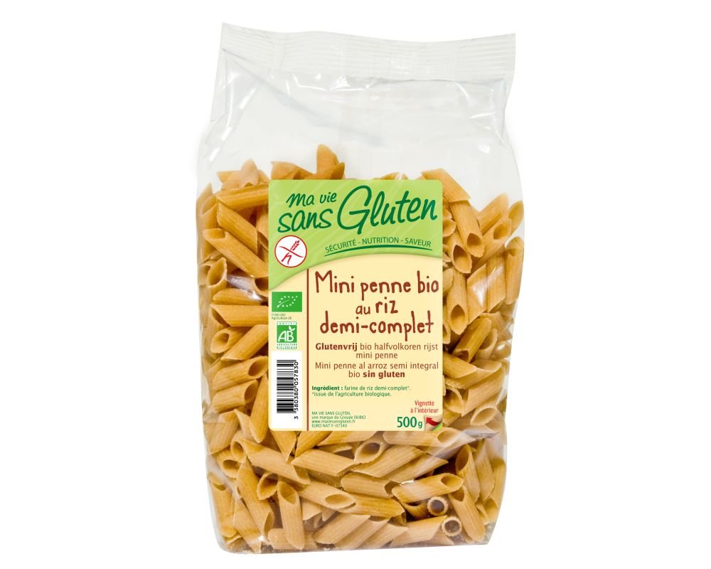 Mini penne au riz demi-complet bio - Ma vie sans Gluten - 500 g