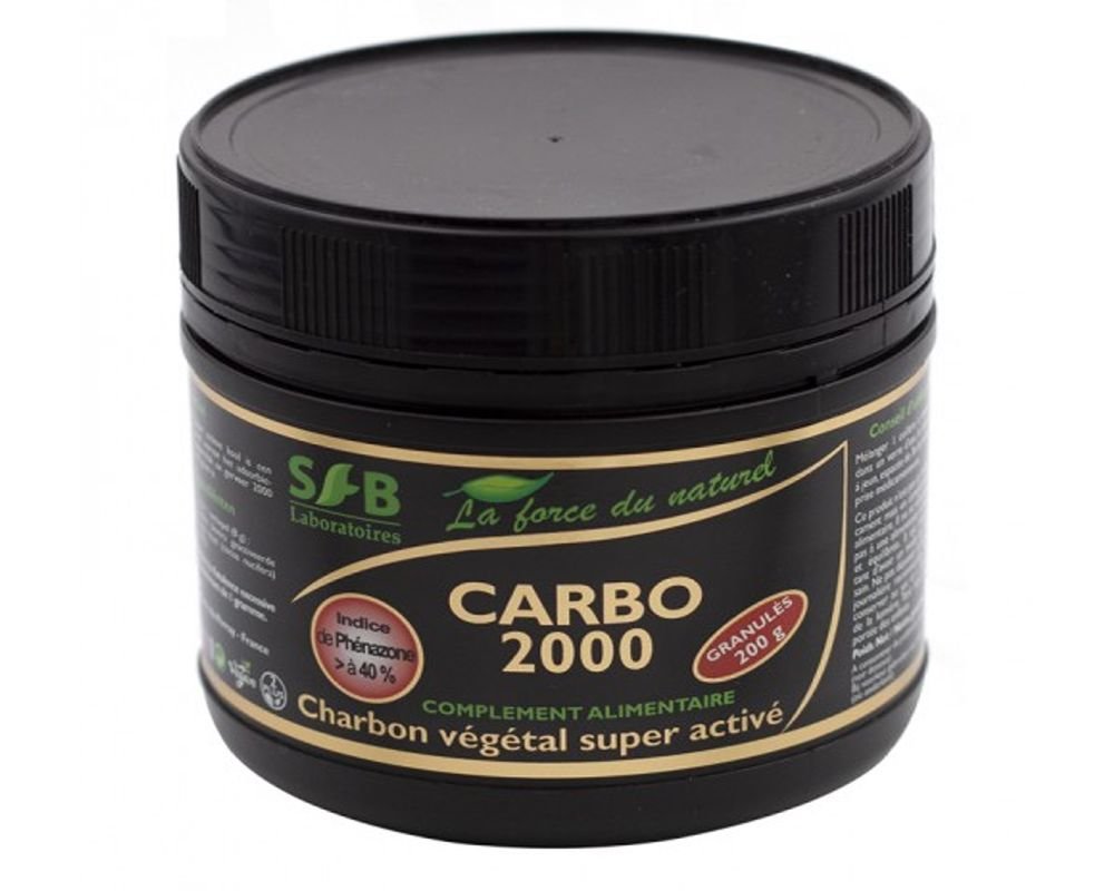 Carbo 2000 - Charbon végétal super activé (granulés) - SFB Laboratoires