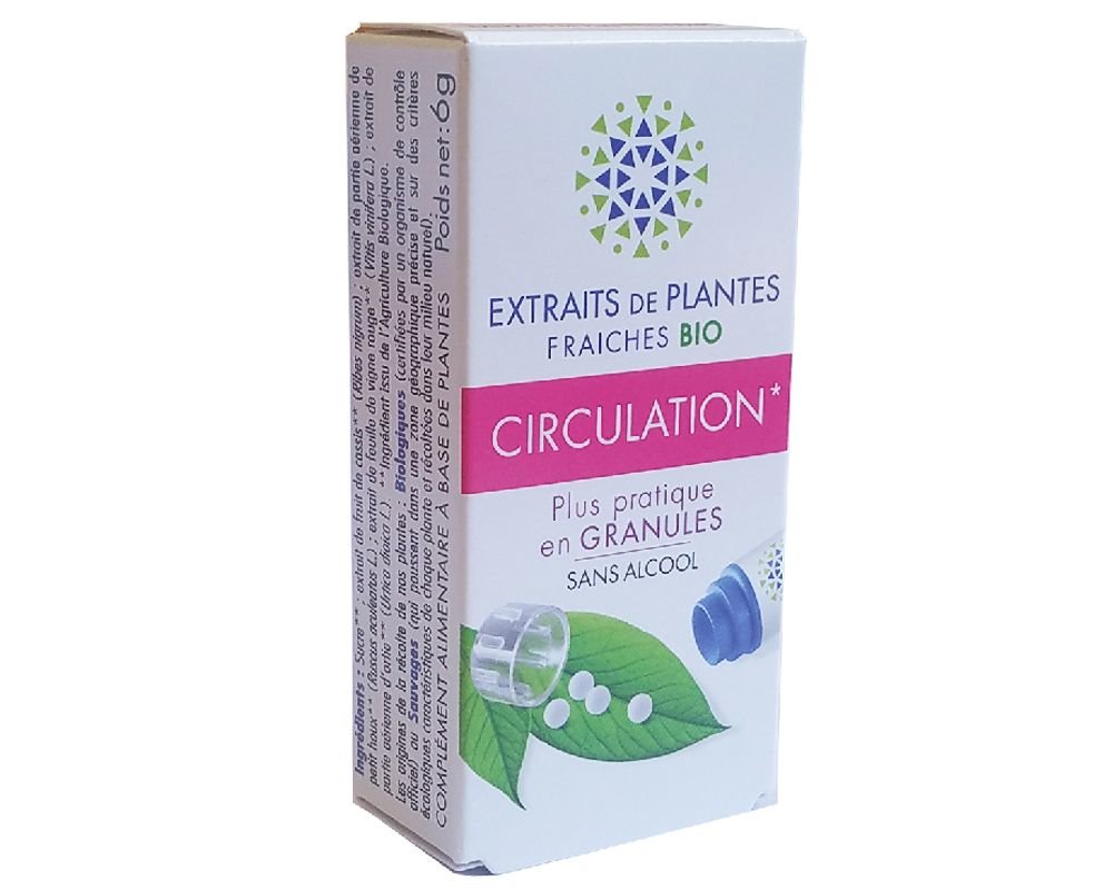 Complexe Circulation bio - Plantes fraîches en granules - Kosmeo