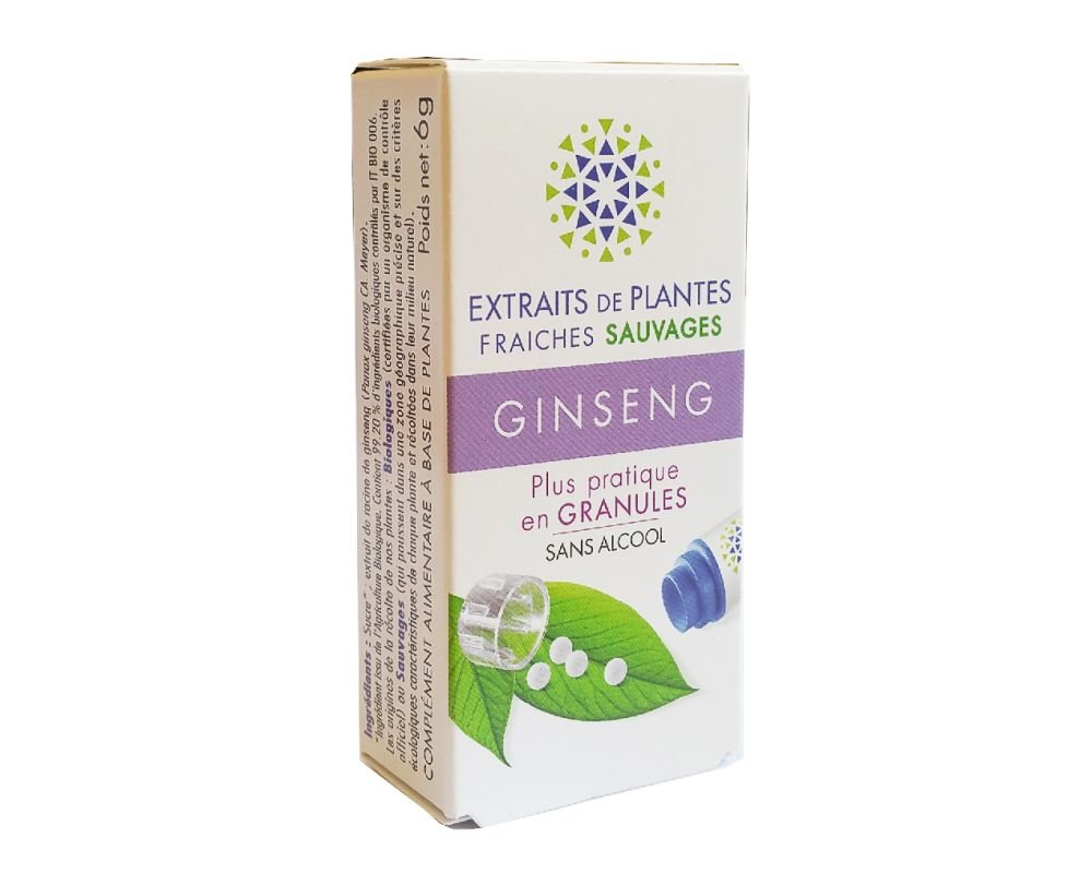 Organic Ginseng - Fresh plant extract in granules - Kosmeo