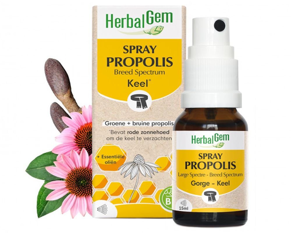 Propolis à large spectre Bio - Herbalgem - 15 ml (spray)