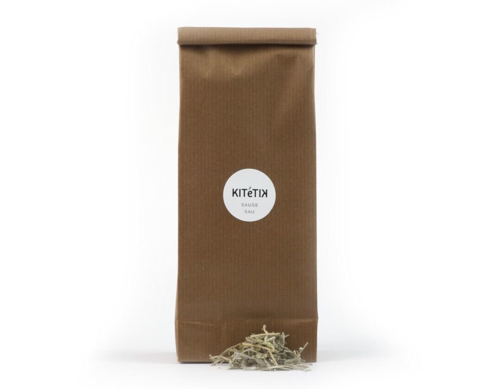Feuilles de sauge sclarée séchées bio - KITéTIK - 30 g