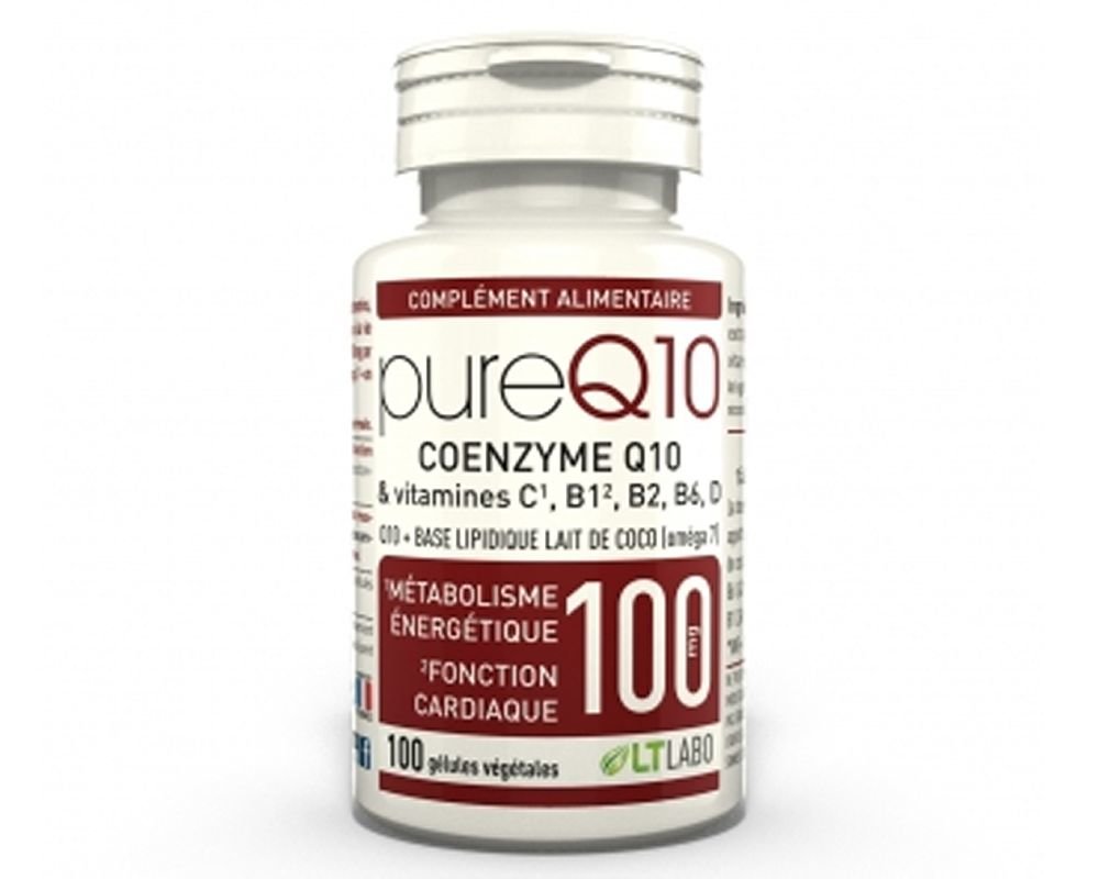 Pure Q10 100 mg - Anti-âge - 100 gélules - LT Labo
