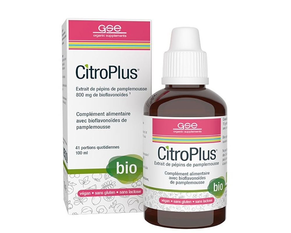 CitroPlus 800 : extrait de pépins de pamplemousse bio - GSE - 100 ml
