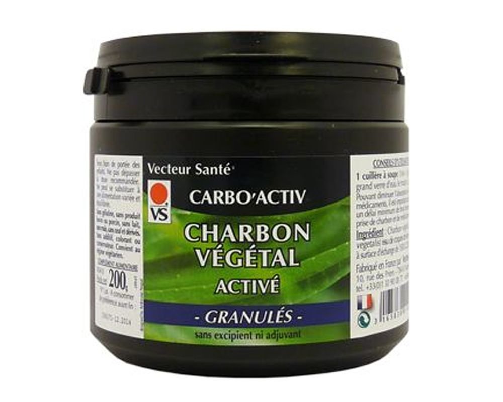 Carbo'Activ: charbon végétal super activé (200g) Vecteur Santé