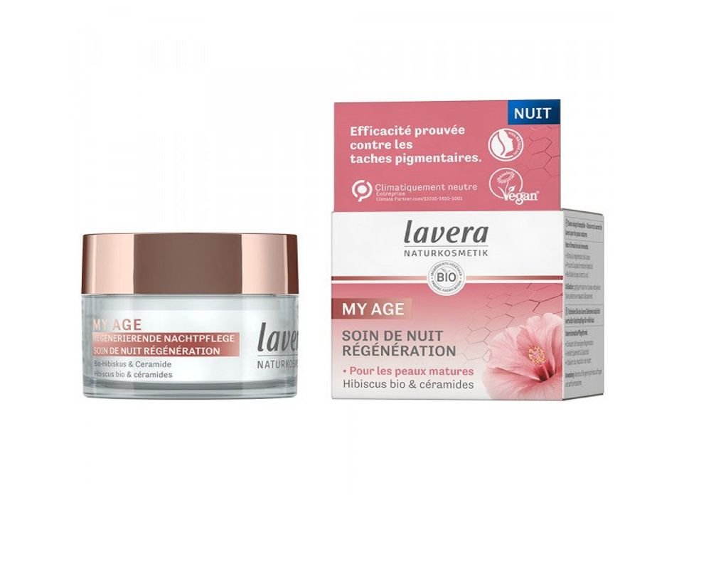 Soin de nuit Régénérant - Bio - Lavera - 50 ml