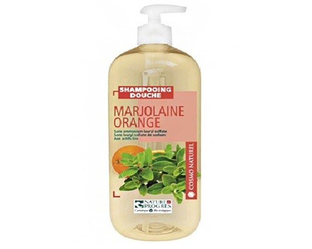 Shampooing et Douche Marjolaine Orange - Bio - Cosmo Naturel - 500 ml