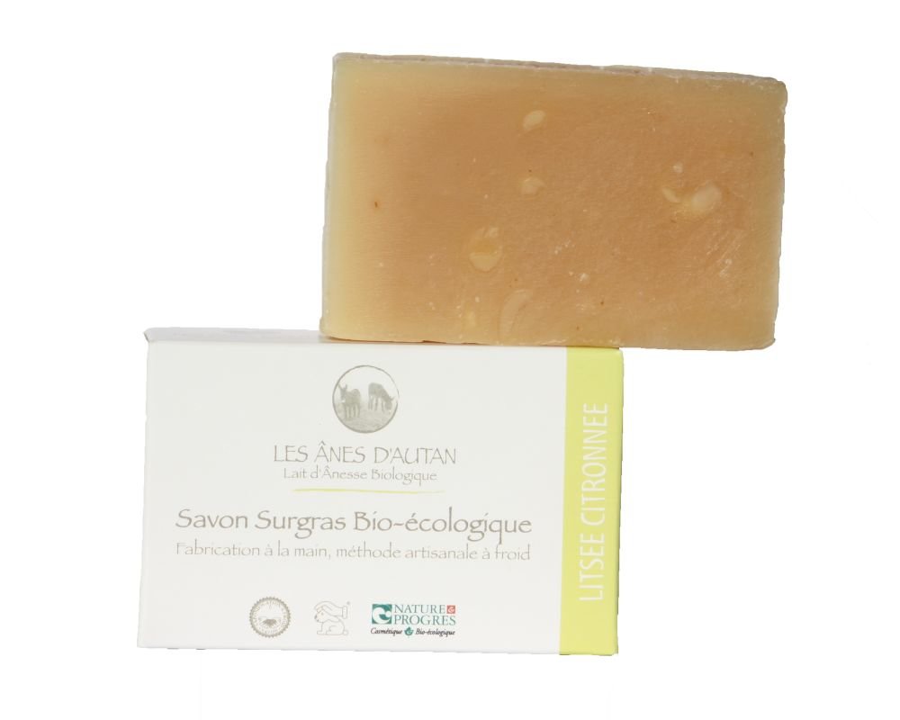 Surgras Soap donkey milk bio LitsÃ©e lemon - The Donkeys Autan - 100g