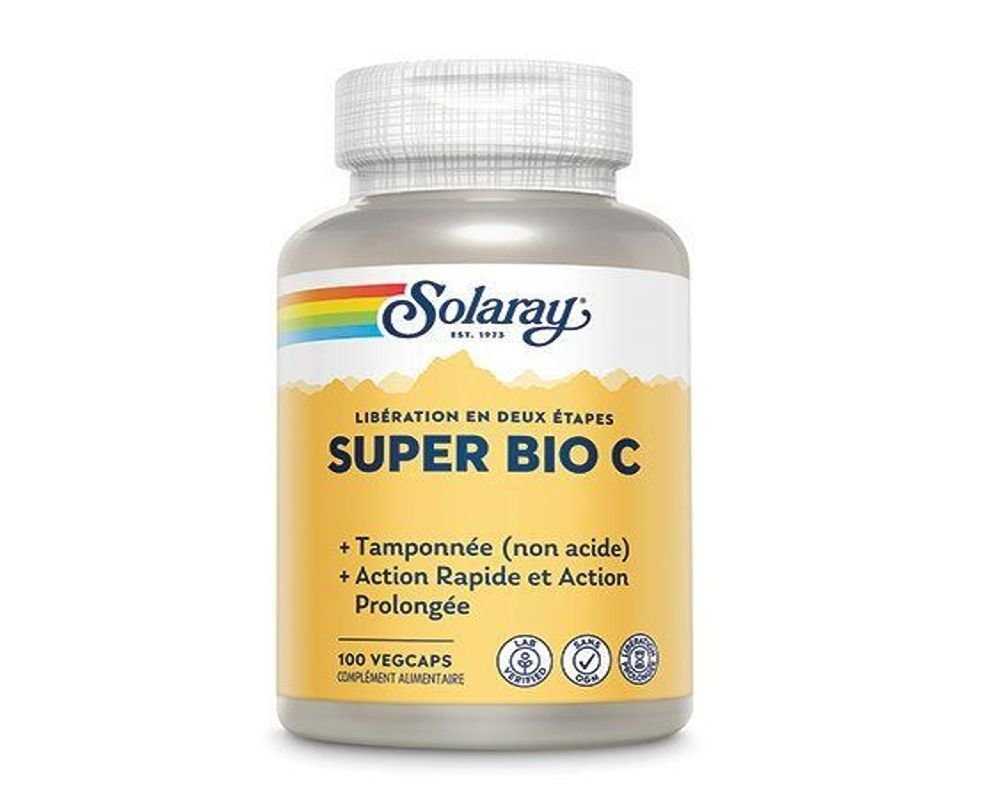 Super buffered organic C - Vitamin C (500 mg) - Solaray - 100 capsules