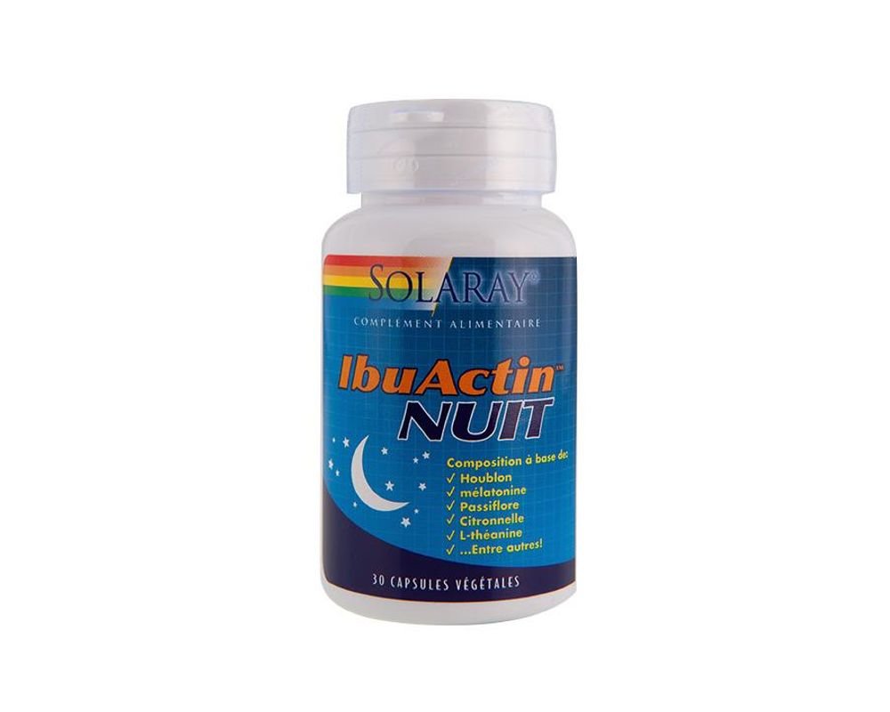 IbuActin Nuit - Solaray - 30 capsules végétales