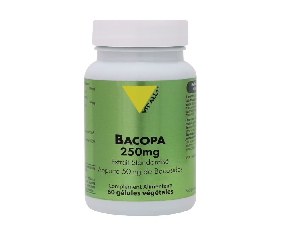 Bacopa monnieri 100 mg - VIT'ALL + - 60 tablets