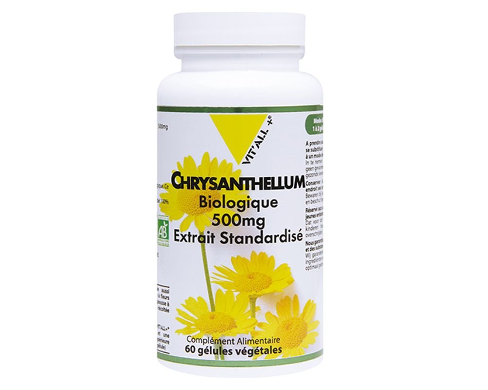 Chrysanthellum bio 500 mg - extrait standardisé - 120 gélules - Vit'All+