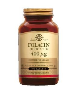 Folacin (Acide Folique) 400 µg - Solgar - 250 comprimés