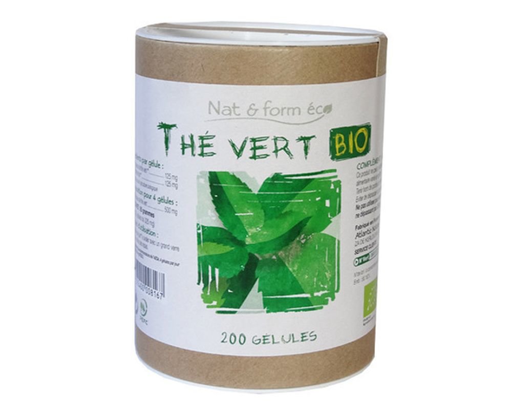Thé Vert Bio - Gamme ECO - Nat et Form - 200 gélules