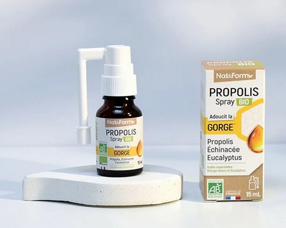 Spray buccal à la Propolis Bio - Nat & Form - 20 ml