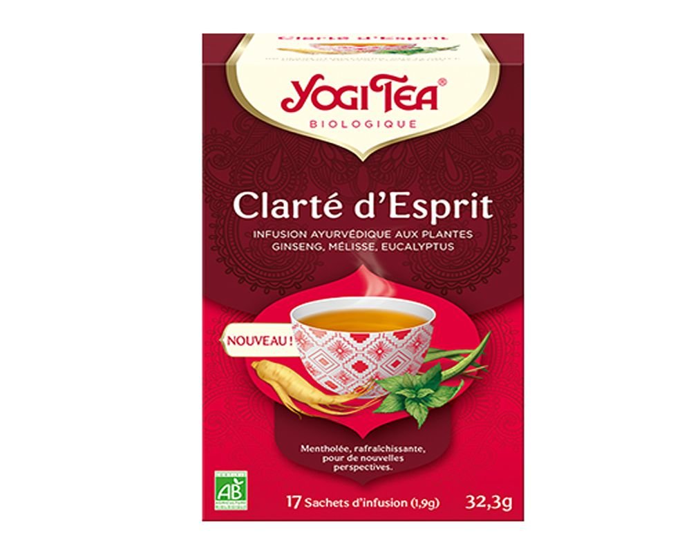 Clarté d'esprit - Infusion ayurvédique Bio - Yogi Tea - 17 sachets