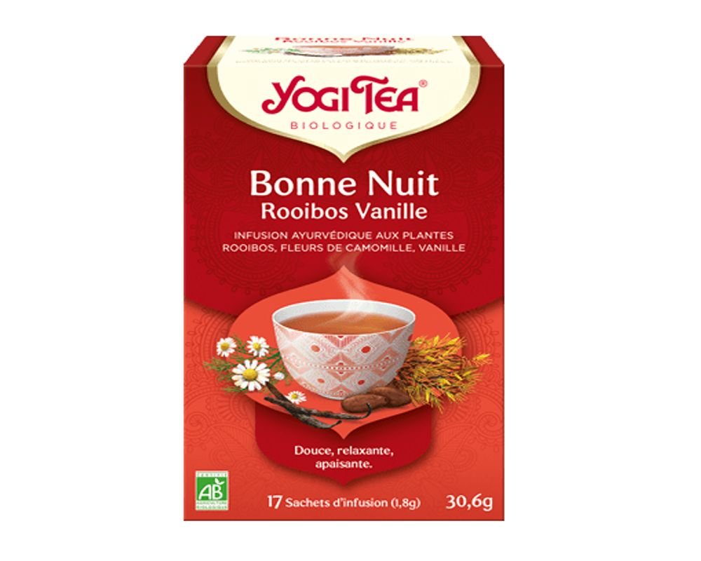 Bonne nuit Rooibos vanille - Infusion Ayurvédique Bio - Yogi Tea