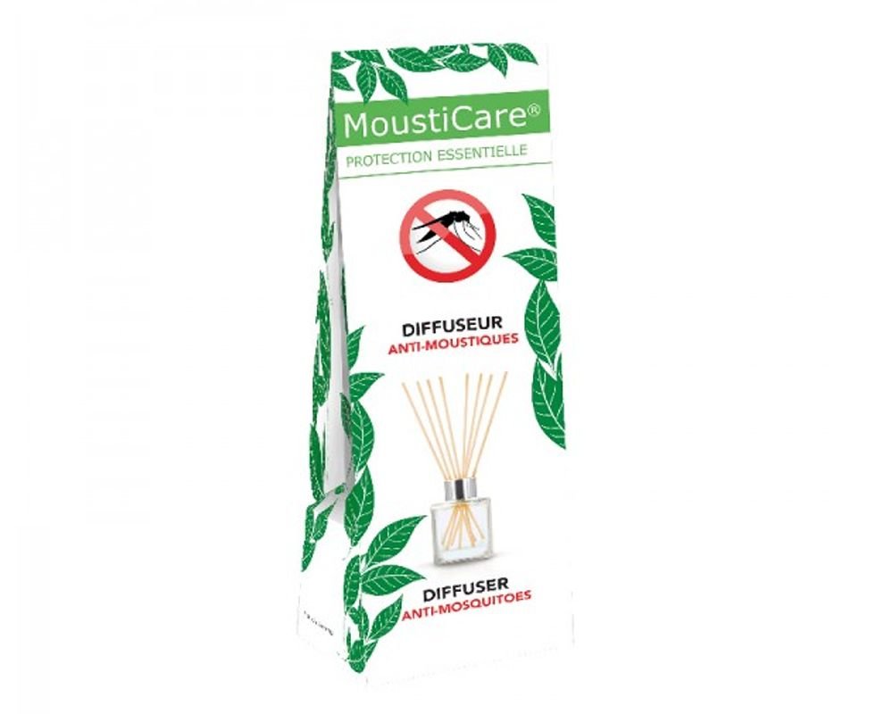 Anti-mosquito diffuser with rattan stems - MoustiCare - 100 ml