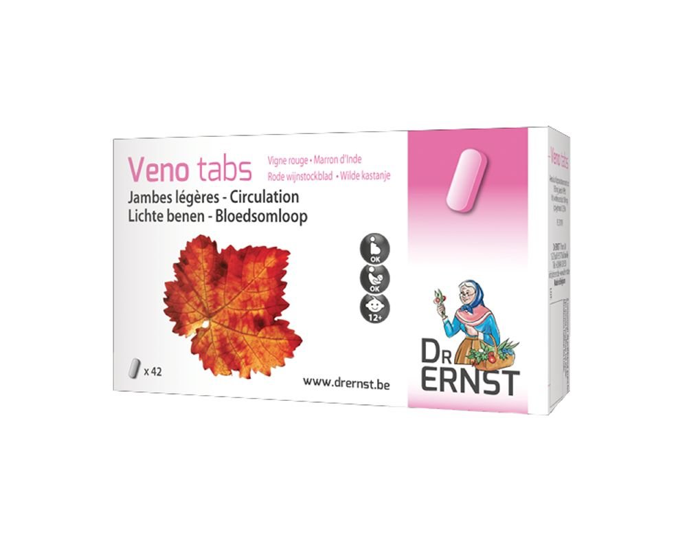 Veno Tabs - Circulation/Jambes légères - Dr. Ernst - 42 comprimés