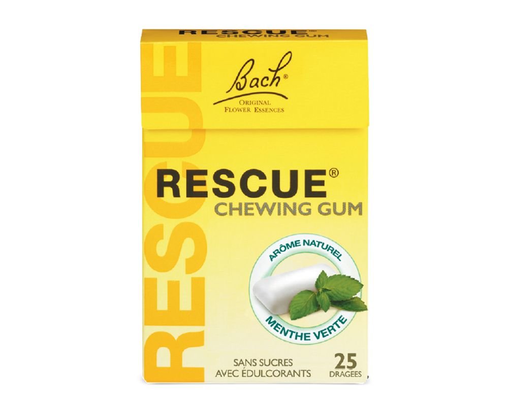 Rescue® Chewing-gum - Bach Original Flower Essences - 25 dragées