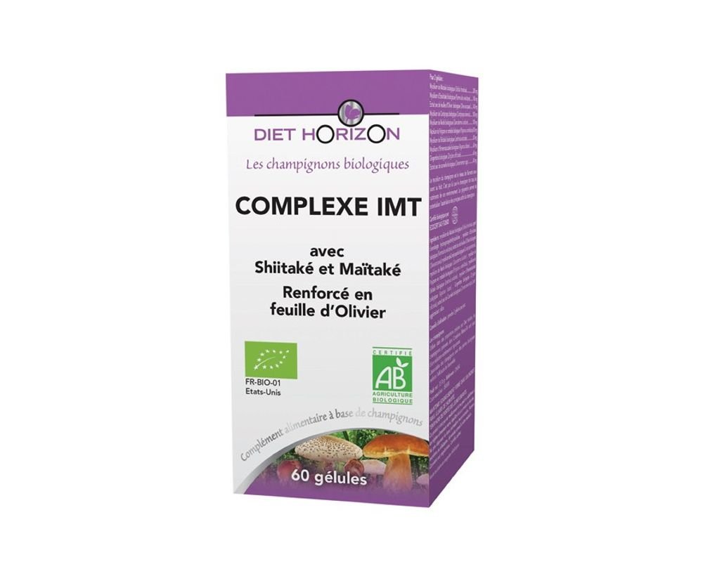 Complexe IMT - Champignons Bio - Diet Horizon - 60 gélules