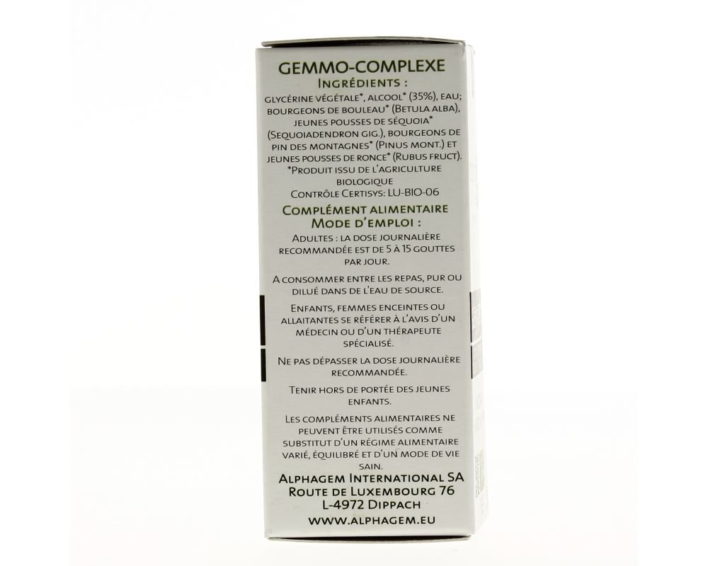 GEM-OSTEO - Gemmo-Complexe 13 Structure Osseuse Bio - Alphagem - 15ml