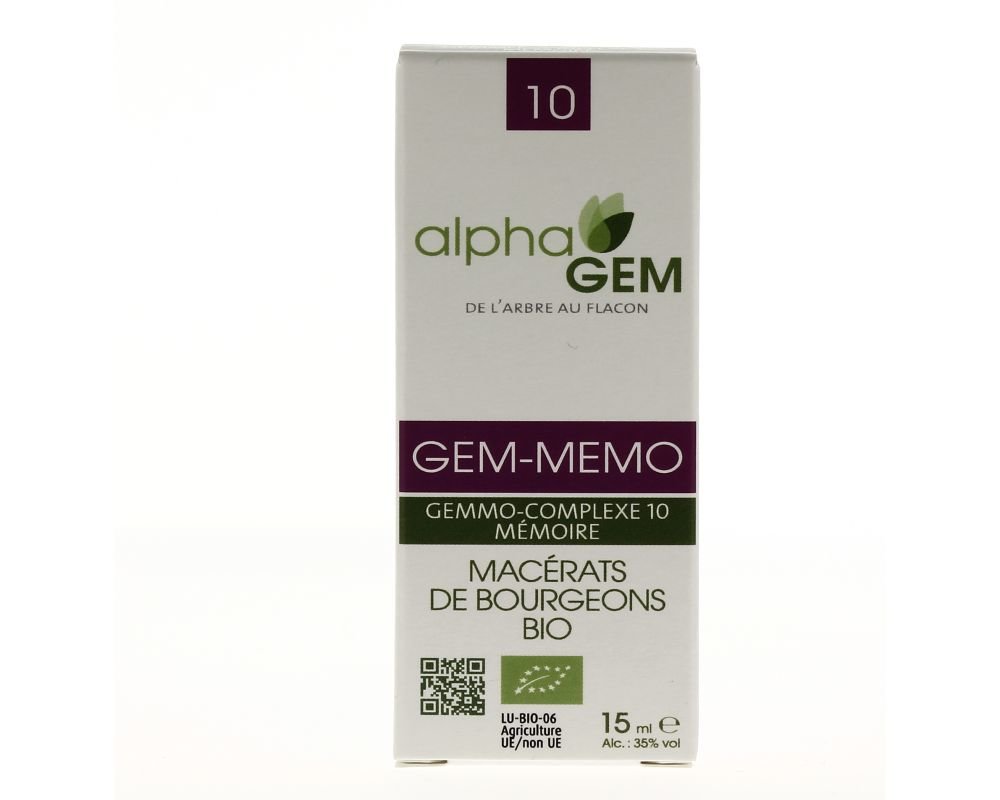 GEM-MEMO - Gemmo-Complexe 10 Mémoire - Bio - Alphagem - 50 ml