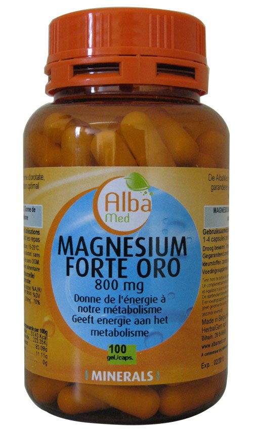 Food supplements: Magnesium Forte Oro - 300 capsules - AlbaMed.