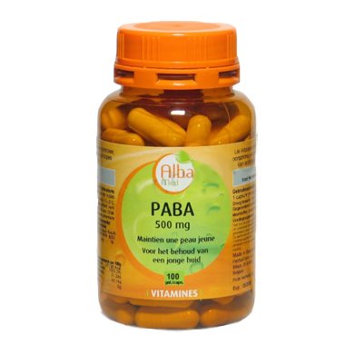 Rejuvenate the skin: PABA 500 mg - 60 capsules - AlbaMed.