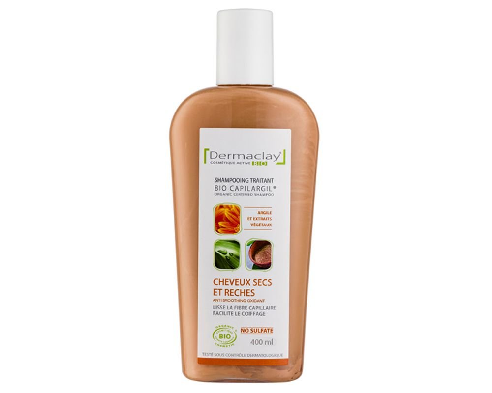 Shampooing bio cheveux secs et rêches - Dermaclay - 400 ml