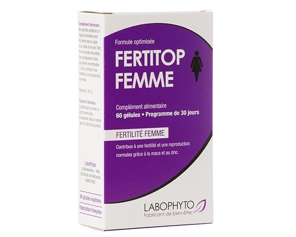 FertiTop Femme - Fertilité féminine - Labophyto - 60 gélules