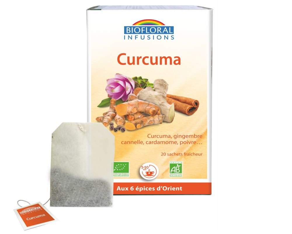 Infusion Curcuma bio - Biofloral - 20 sachets