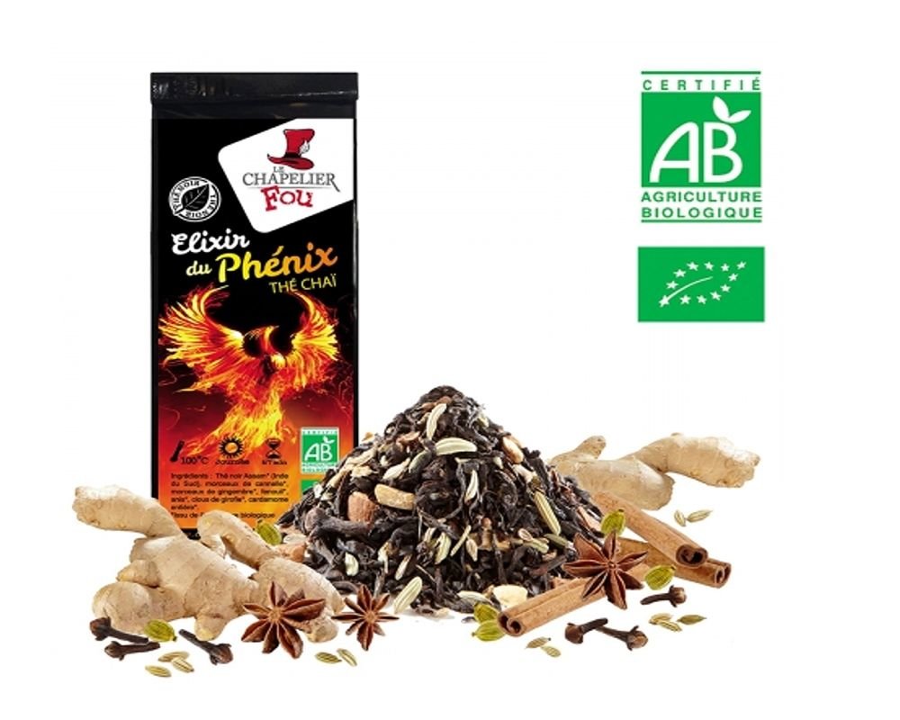 L'Elixir du Phénix - Thé noir - Le Chapelier Fou - bio - 25g