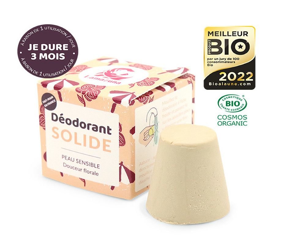 Déodorant solide Bio - peau sensible - Lamazuna