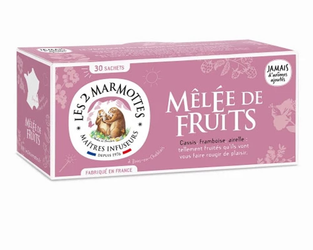 Mêlée de Fruits - Les 2 Marmottes - 30 sachets
