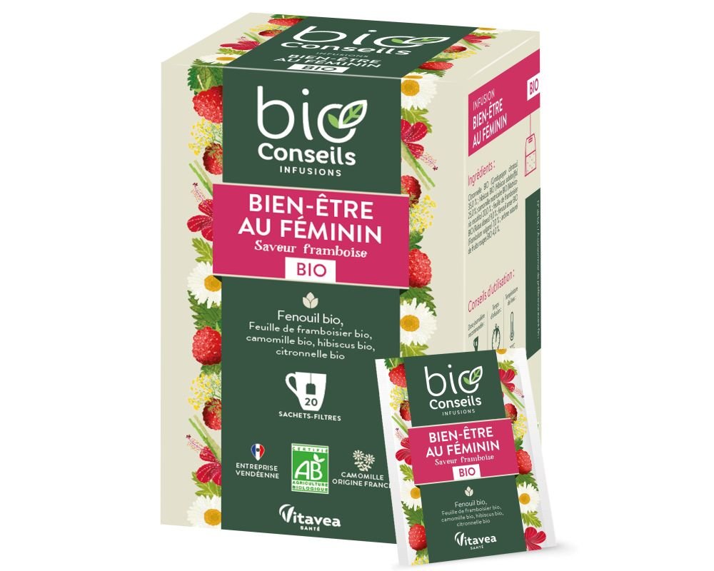 Infusion Bien-être au féminin - bio Conseils - 20 sachets