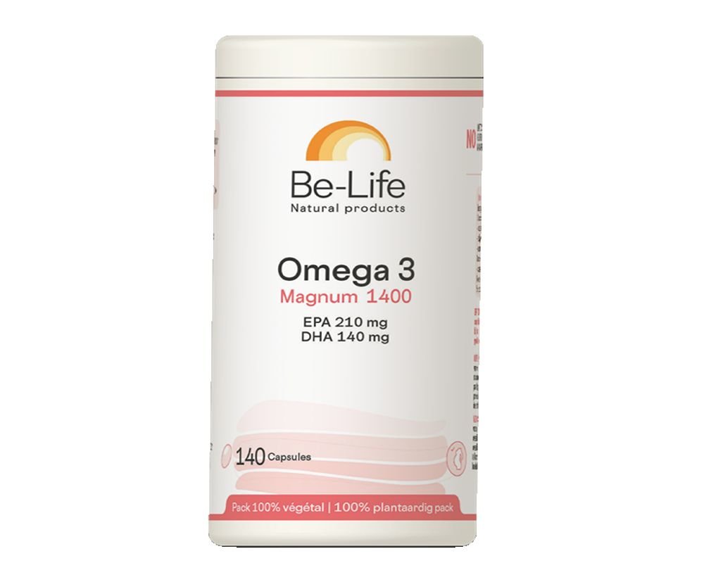 Omega 3 Magnum 1400 - Food supplement - Be-Life - 140 capsules