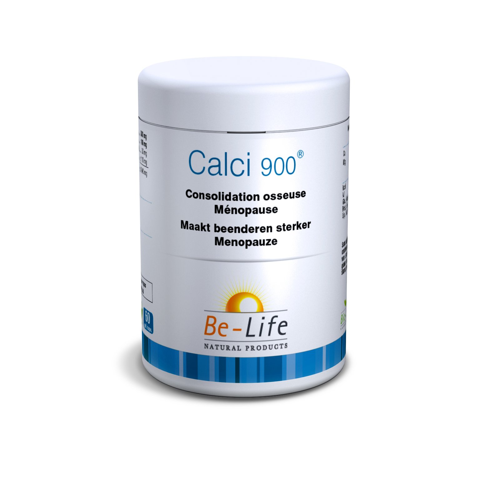 Minéraux : calcium et magnésium - Calci 900 - 90 gélules - be-life.