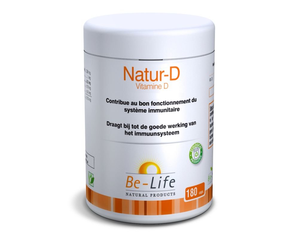 Complément alimentaire Natur-D: vitamine D3 naturelle (180 gélules ...