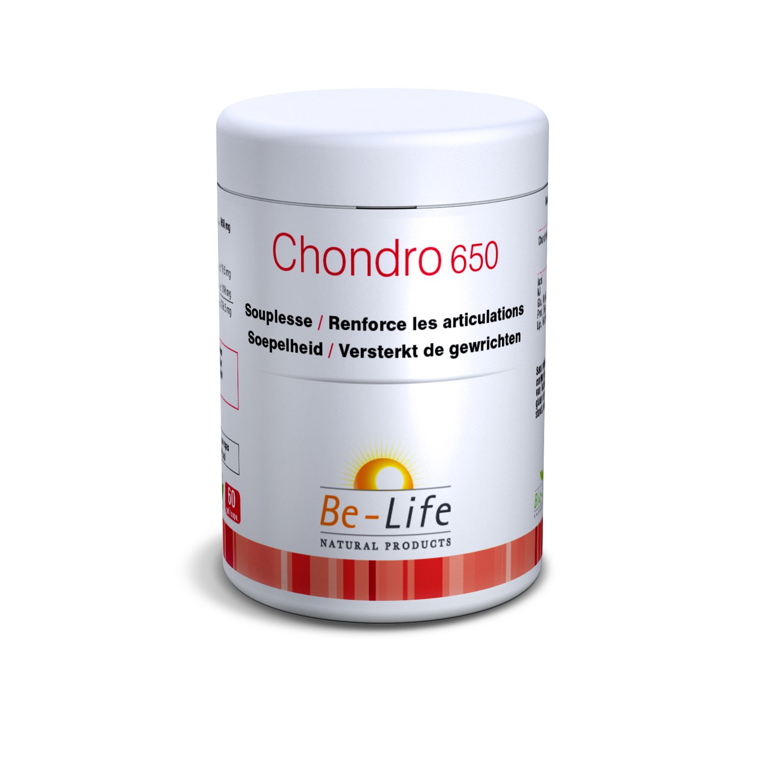 Chondroitine : Chondro 650 (sulfate de chondroïtine) - 60 gélules - be ...